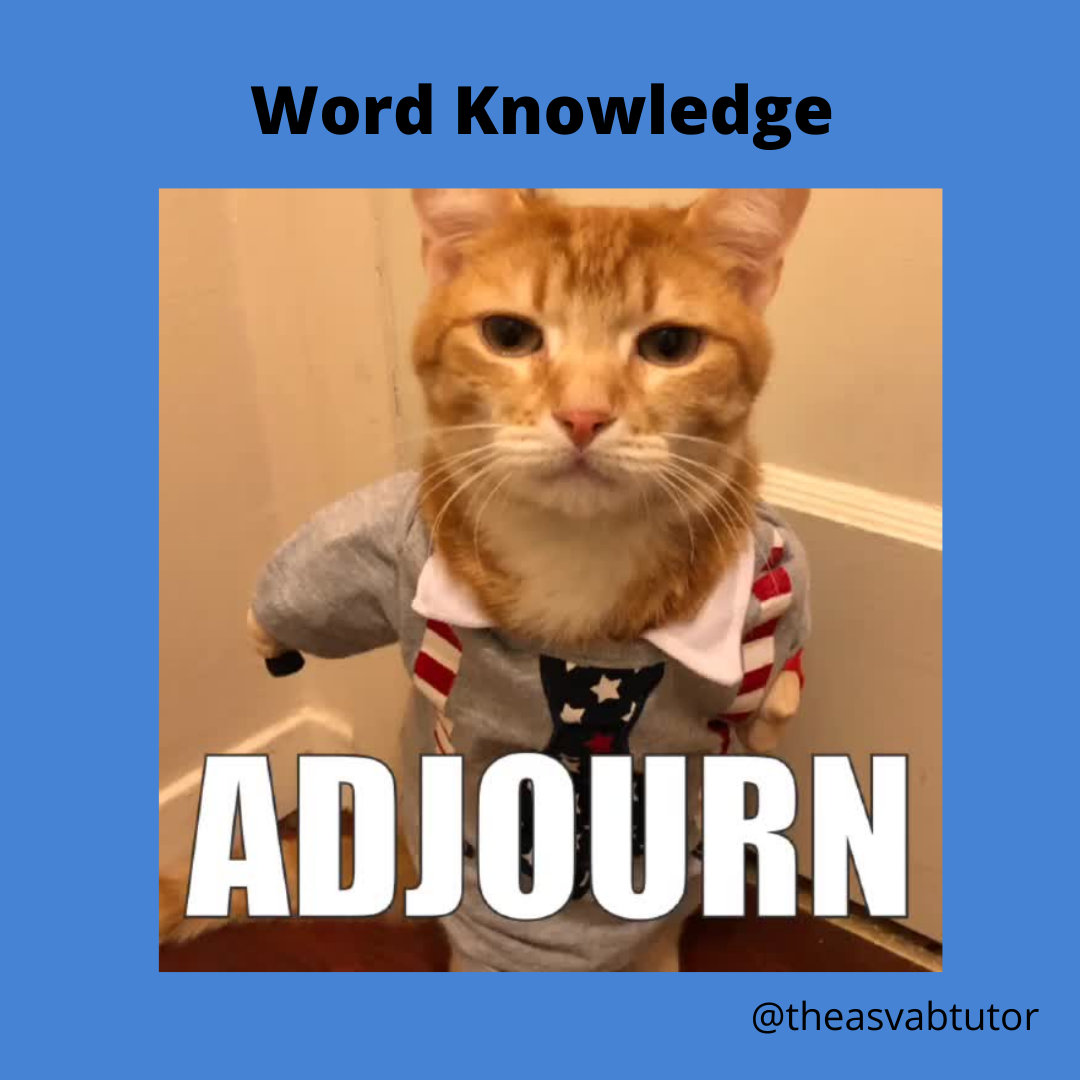 The ASVAB Tutor Presents Video Explaining Word Knowledge Question on ...